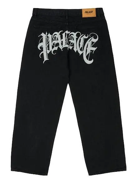 PALACE El Script P90 Baggy Jean - Black