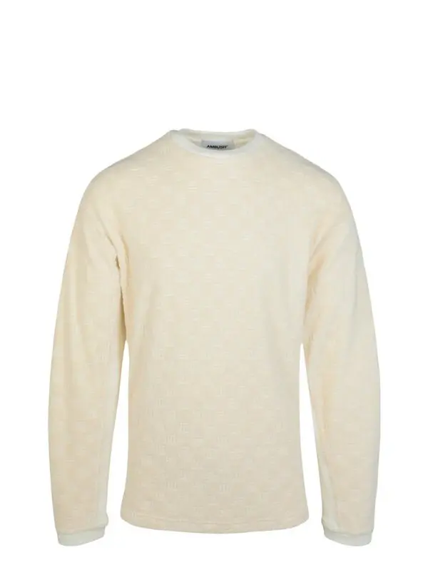 AMBUSH Monogram Crewneck Sweatshirt - White