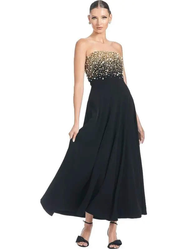 Sachin & Babi Bettany Embellished Gown - Black