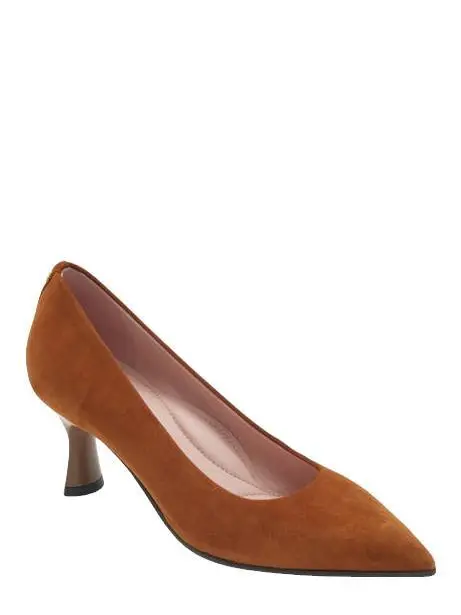 Naot Margot Pointed Toe Pump - Brown Suede