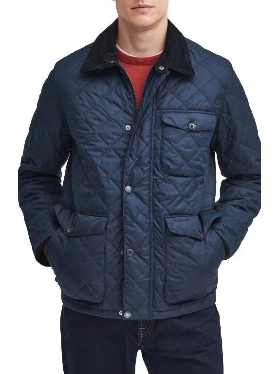 Barbour Hornby Quilted Jacket - Navy