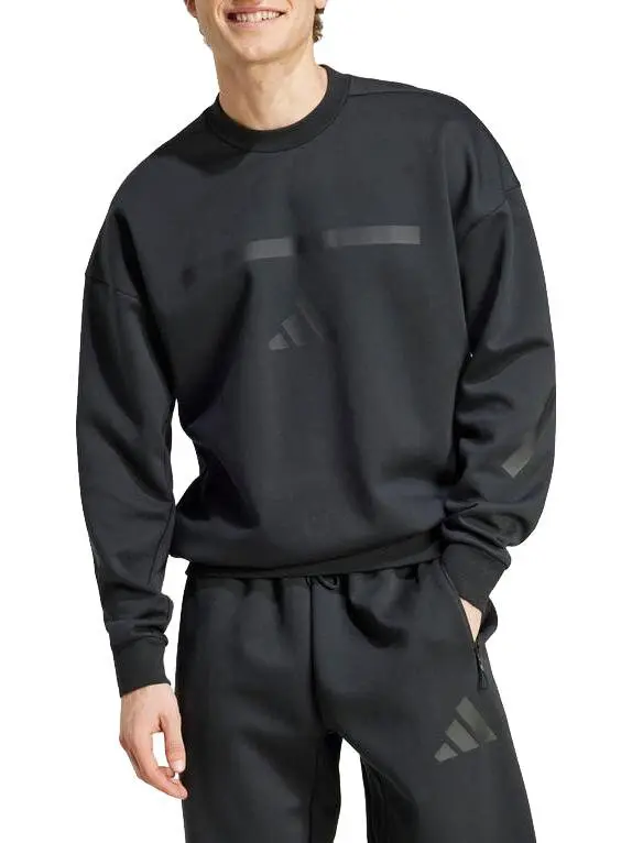 Adidas Z.n.e. Crewneck Sweatshirt - Black