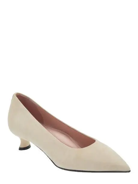 Naot Romy Pointed Toe Pumps - Taupe Suede
