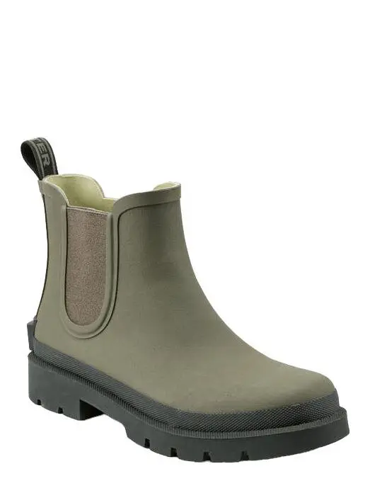 Hunter Orford Insulated Waterproof Chelsea Boot - Medium Green