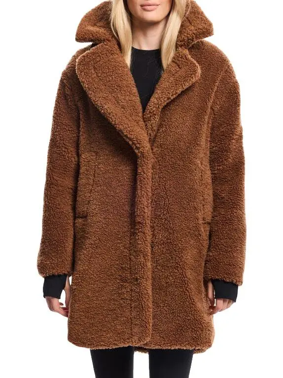 Sam. Faux Shearling Coat - Teddi