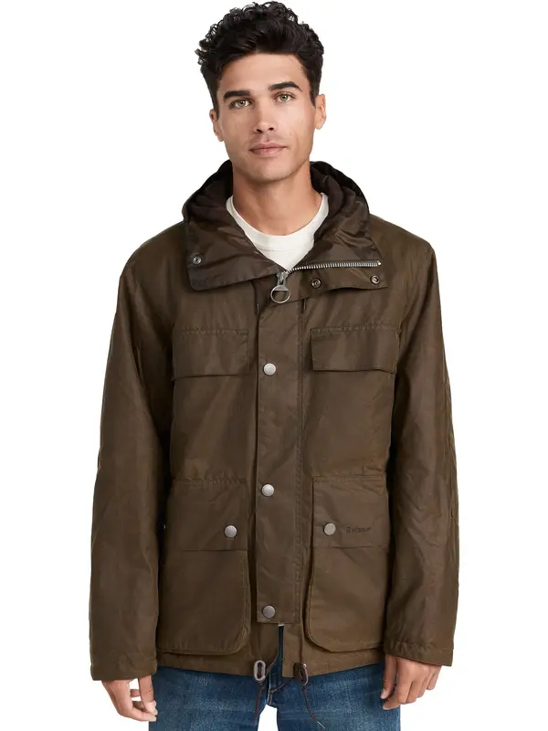 Barbour Re-engineered Durham Wax Jacket - Beech