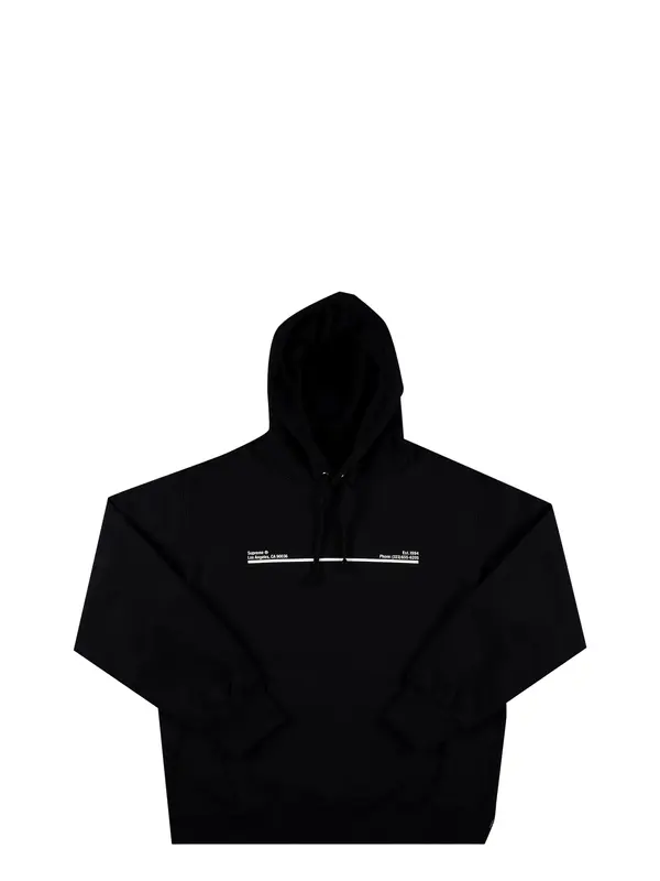 Supreme Shop Hooded Sweatshirt - Black