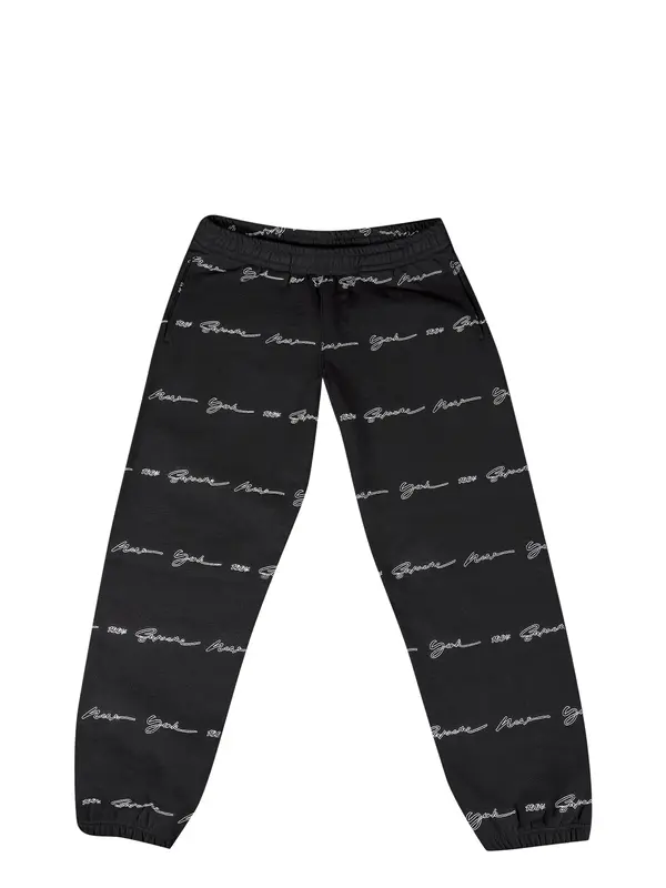 Supreme Script Stripe Sweatpant - Black