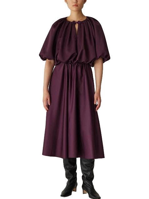 Rebecca Taylor Techy Sateen Skirt - Plum