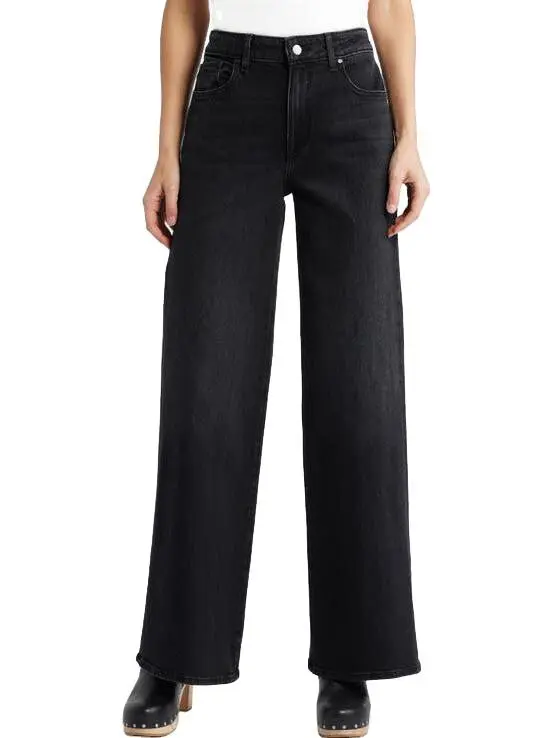 Treasure & Bond High Rise Wide Leg Jeans - Black Wash