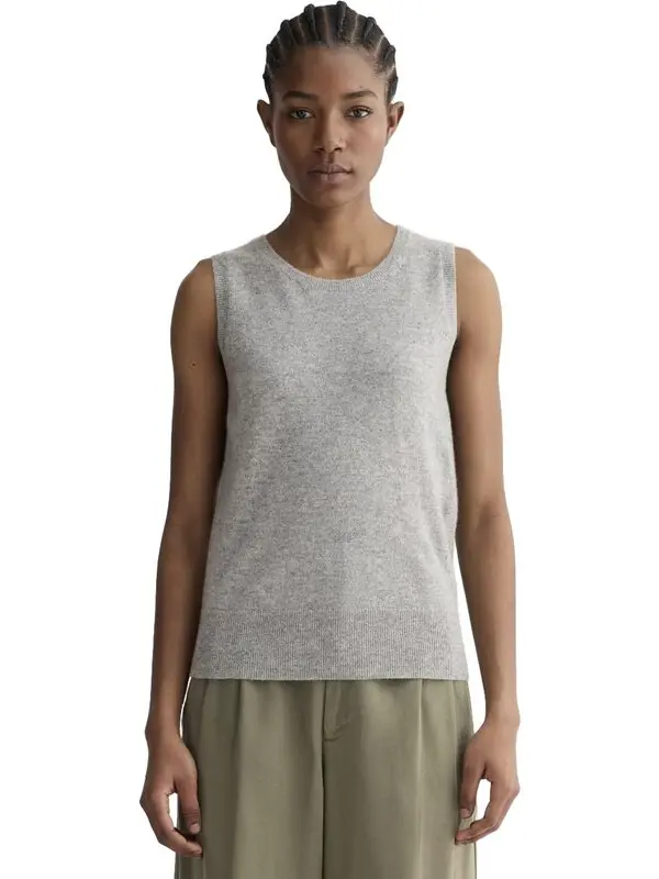 Everlane Classic Tank Top Sweater - Light Heather Grey