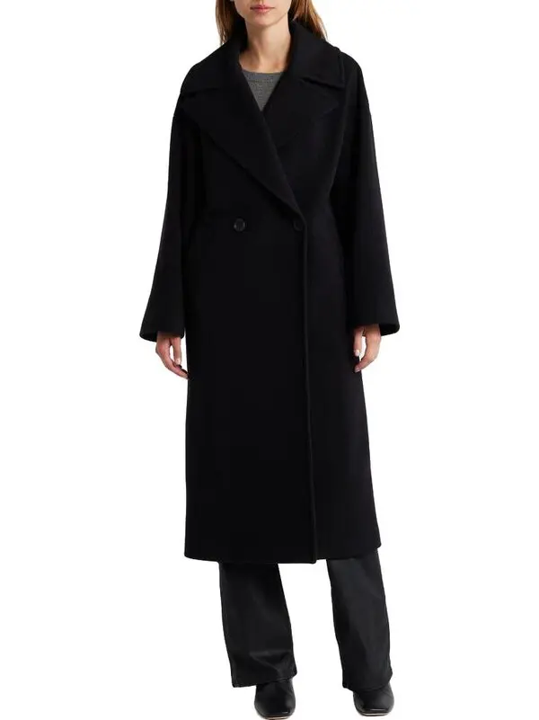 HISO Isabella Wool-blend Coat - Black