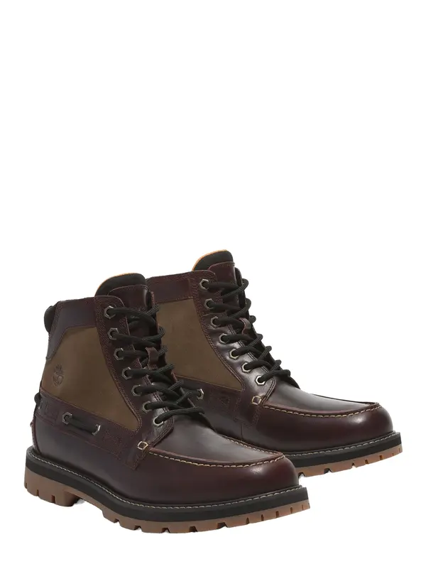 Timberland Britton Road Mid Waterproof Boots - Burgundy Full Grain