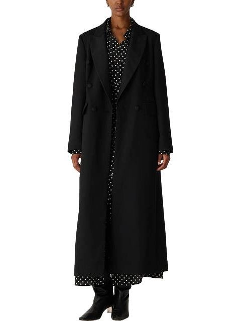Rebecca Taylor Refined Suiting Crombie Coat - Black