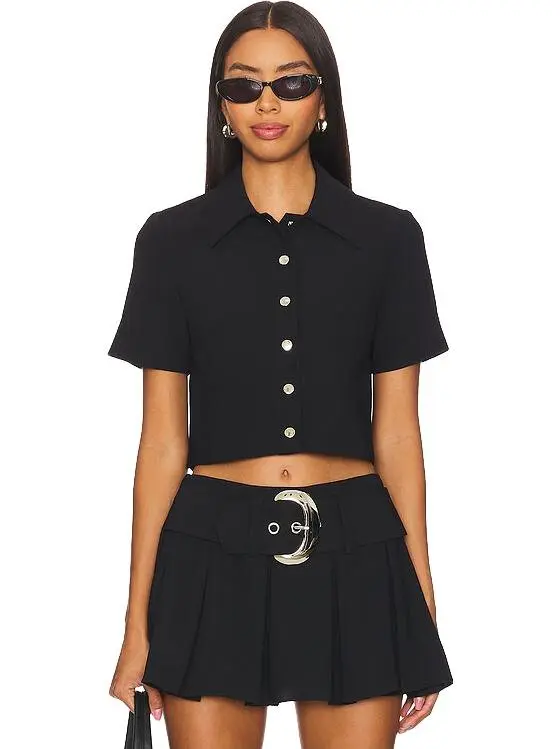 Amanda Uprichard Josie Top - Black