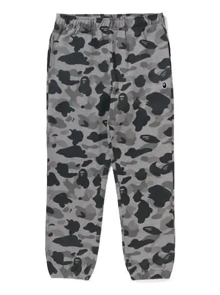 A BATHING APE Heather Camo Sweatpants - Gray