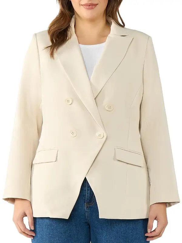 ESTELLE Sophie Double Breasted Blazer - Nude