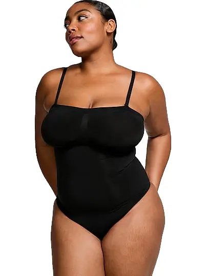 Victoria's Secret Shapewear Victoria Seamlessshaping™ Strapless Bodysuit - Black