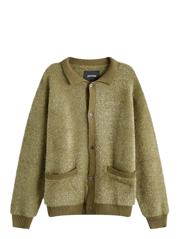FUCKING AWESOME Big Night Out Cardigan - Olive