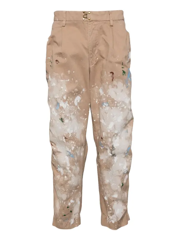 Kolor Painted Tapered Trousers - Neutrals