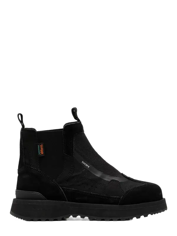 Suicoke Panelled Chelsea Boots - Black