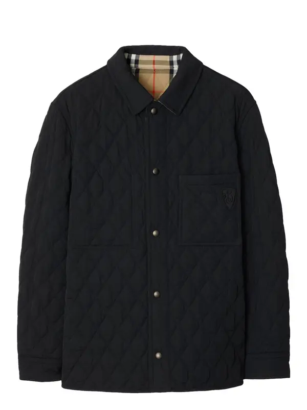Burberry Reversible Quilted Overshirt - Black