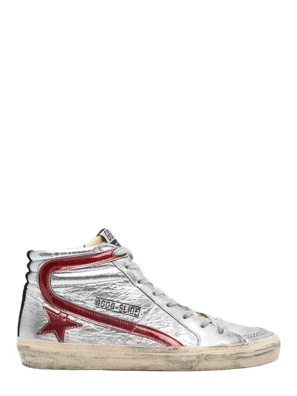 Golden Goose Slide Classic Sneakers - Silver