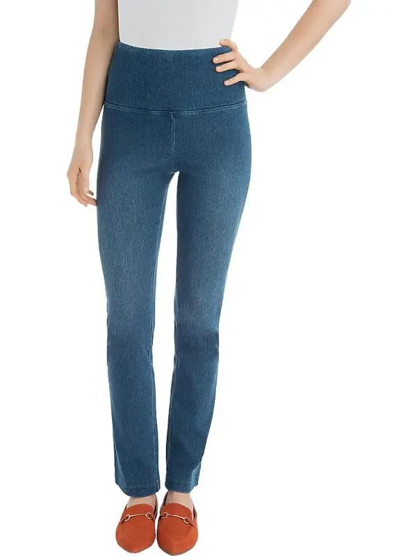 Lyssé Straight Leg Jeans - Mid Wash
