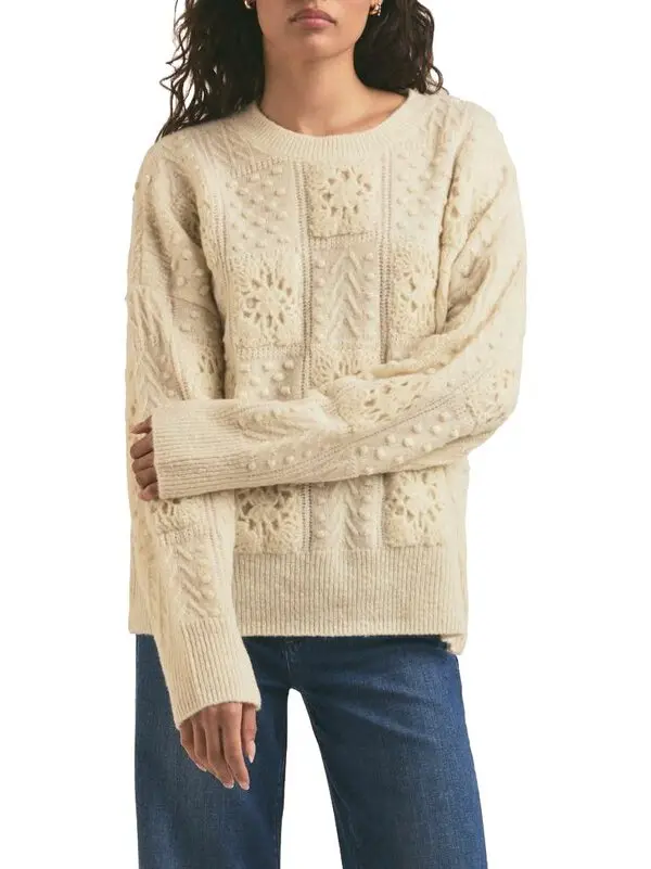 FAVORITE DAUGHTER The Jovie Wool-blend Sweater - Ivory