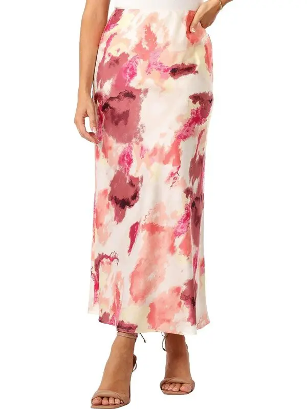 PETAL & PUP Tie Dye High Waist Skirt - Multi