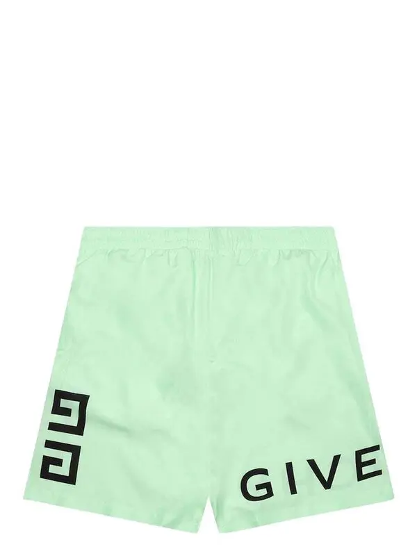 Givenchy 4g Logo Swim Shorts - Mint Green
