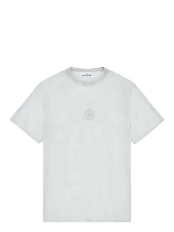 Stone Island 206e5 Textured Cotton Jersey - Ice
