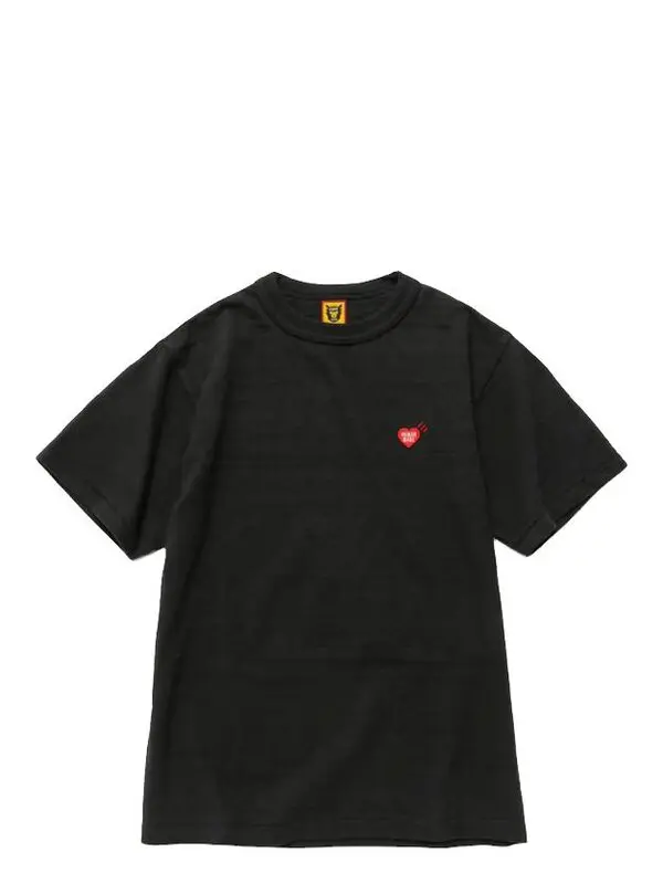 HUMAN MADE Heart Badge T-shirt - Black Red