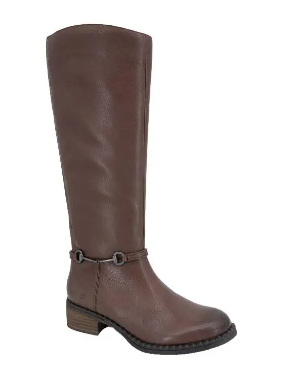 Gentle Souls By Kenneth Cole Barret Knee High Boots - Chocolate Leather