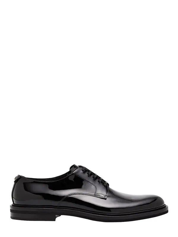 Dolce & Gabbana Patent Leather Derby Shoes - Blk