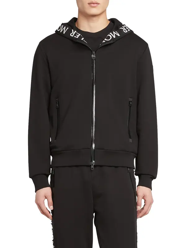 Moncler Zip-up Hoodie - Black