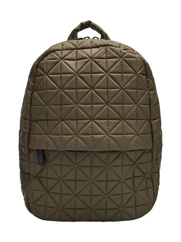 VEECOLLECTIVE Recycled Nylon And Vegan Leather Backpack - Green