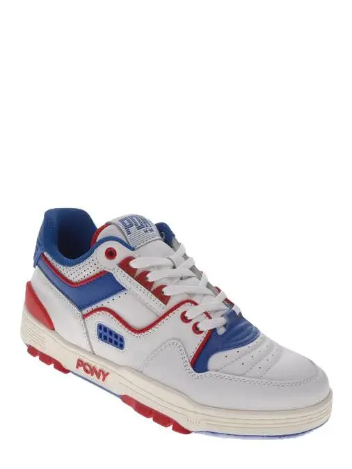 PONY M100 Low Archive Sneakers - Snow White/royal/red