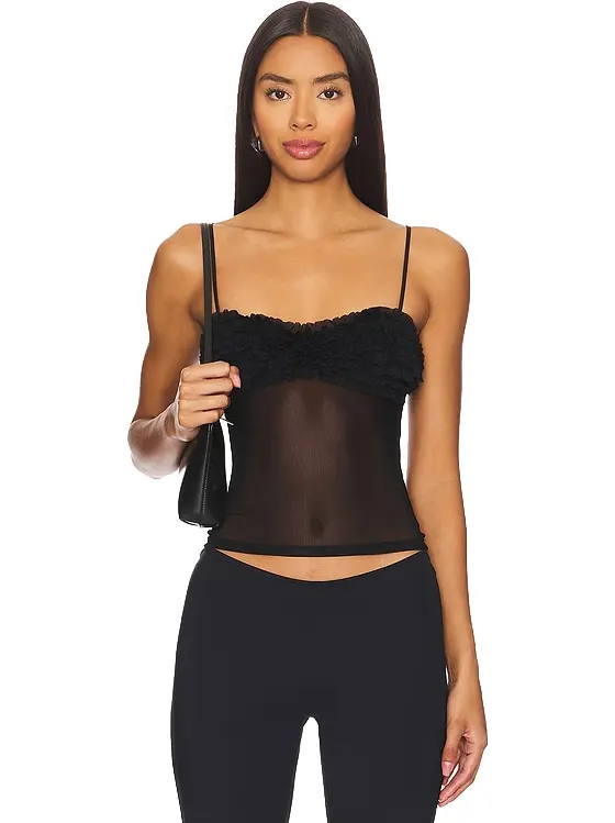 MORE TO COME Carmine Cami Top - Black