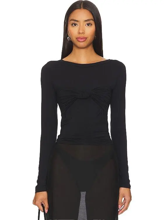 THE LINE BY K Zoe Top Long Sleeve - Black