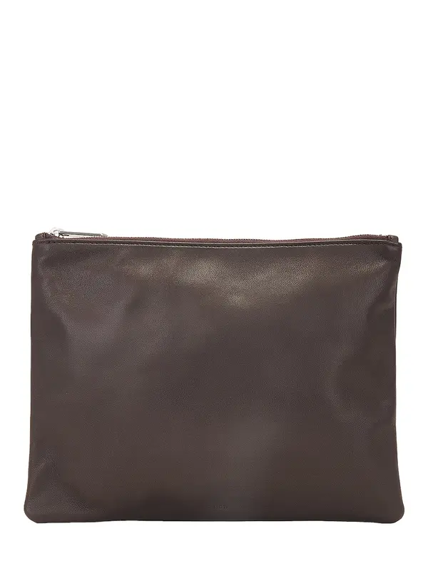 THE ROW Allegra Pouch - Chocolate Ans