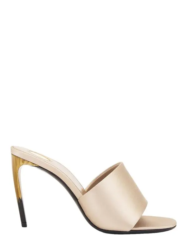 Saint Laurent Bridget Mule - Partridge Pink