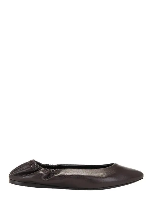 Saint Laurent Mami Flat - Harris Eagle Brown