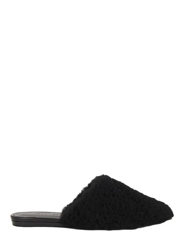 Jenni Kayne Shearling Mule - Black