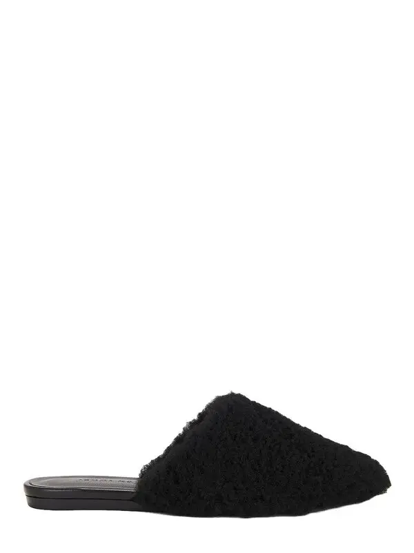 Jenni Kayne Shearling Mule - Black