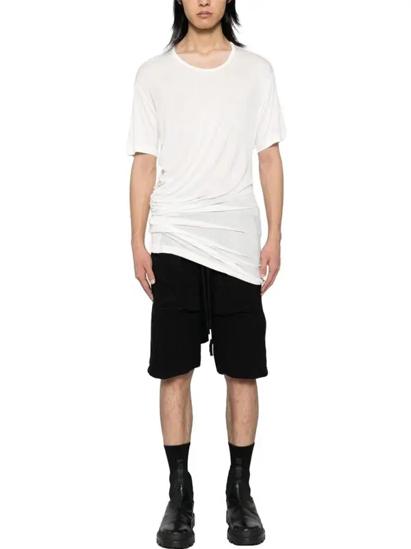 JULIUS Drapped T-shirt - Neutrals