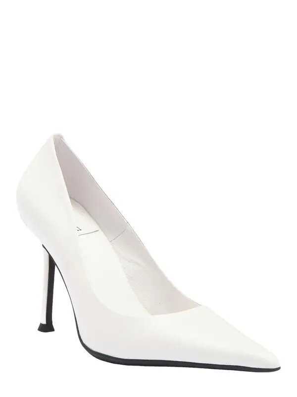 Jeffrey Campbell Risktaker Pointed Toe Pump - White