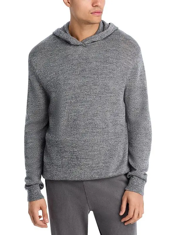 ALEX CRANE Campo Wool Sweater Hoodie - Waterfall