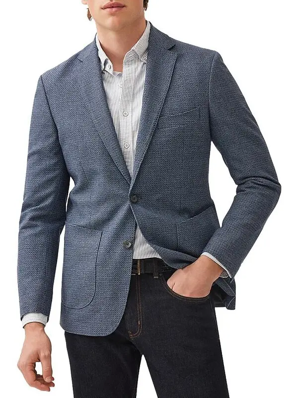 Rodd & Gunn Thorton Slim Sports Fit Wool Blazer - Arctic Blue