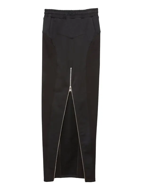 Fleur Du Mal Unzip Me Maxi Skirt - Black